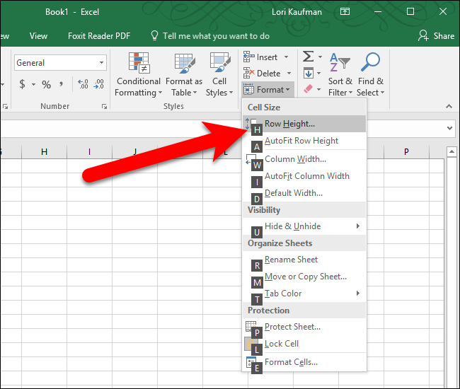 C mo Establecer La Altura De La Fila Y El Ancho De La Columna En Excel Usando El Teclado 